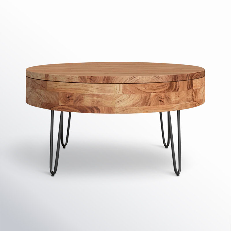 AllModern Heaton Solid Wood Coffee Table with Storage Reviews Wayfair